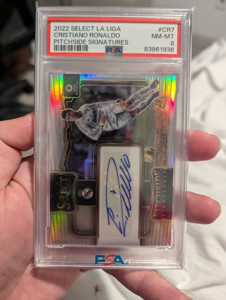 2022 SELECT LA LIGA REAL MADRID CRISTIANO RONALDO PITCHSIDE SIGNATURES ...