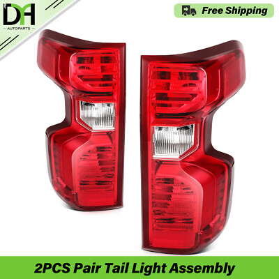 2pcs/Pair Rear Tail Light Assy For 2019-2023 Chevy Silverado 1500 ...