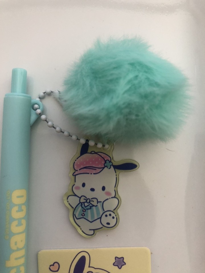 Pochacco Gel Pen Black Ink 0.5mm With Charm And Bookmark | eBay