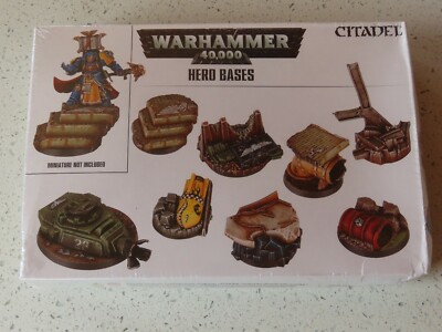 Games Workshop Hero Bases Warhammer 40,000 BNIB New Basing GW 32mm 40mm ...
