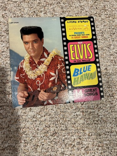 Elvis Presley - Blue Hawaii - 1960s Vinyl LP - RCA Victor LSP 2426 Tan ...