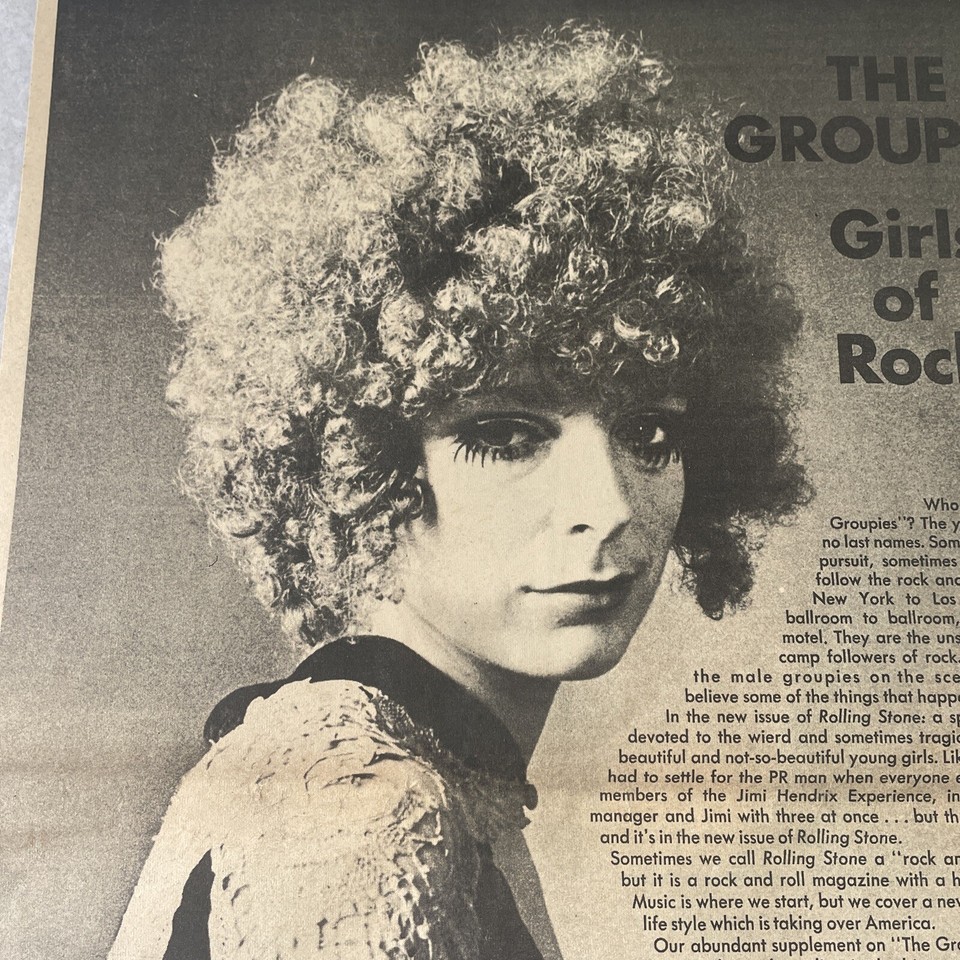 1970 The Groupie Girls Of Rock , Rolling Stone Magazine Order Form , Ad ...