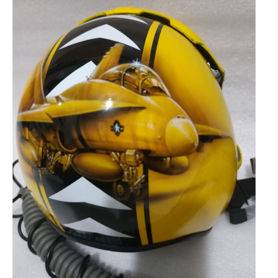 JOLLY ROGER CUSTOM SQUADRON HGU-33 NAVAL AVIATOR PILOT HELMET | eBay