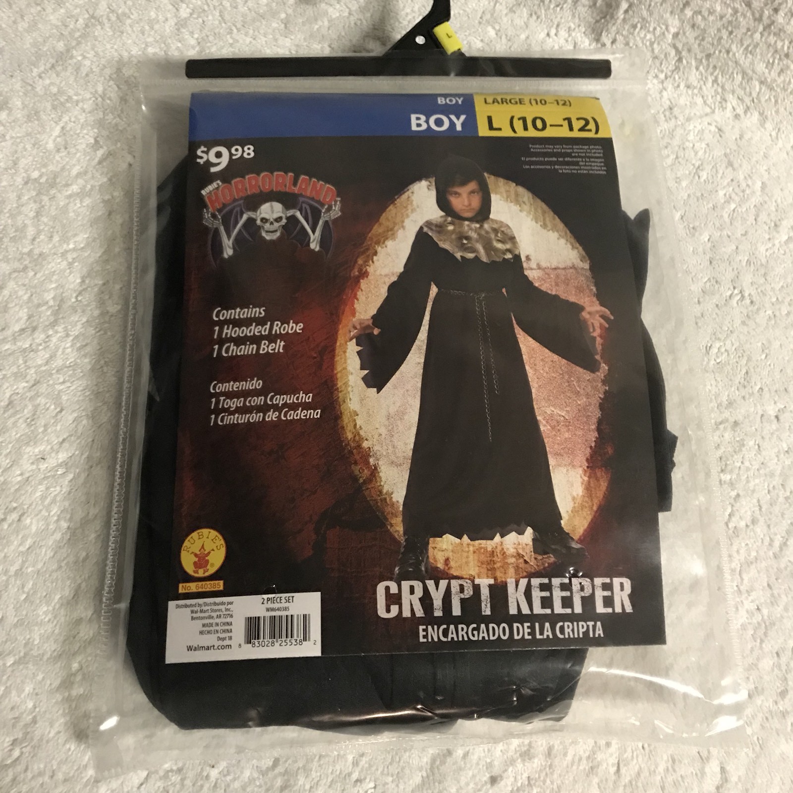 Rubie's Horrorland 2 Piece Crypt Keeper Cosplay Costume Boys Large (10 ...