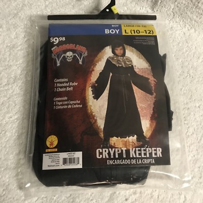 Rubie's Horrorland 2 Piece Crypt Keeper Cosplay Costume Boys Large (10 ...