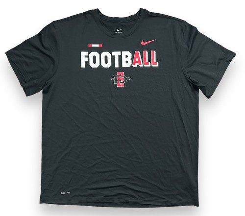 Nike SDSU San Diego State Aztecs SD Football Polyester Black Shirt Size ...