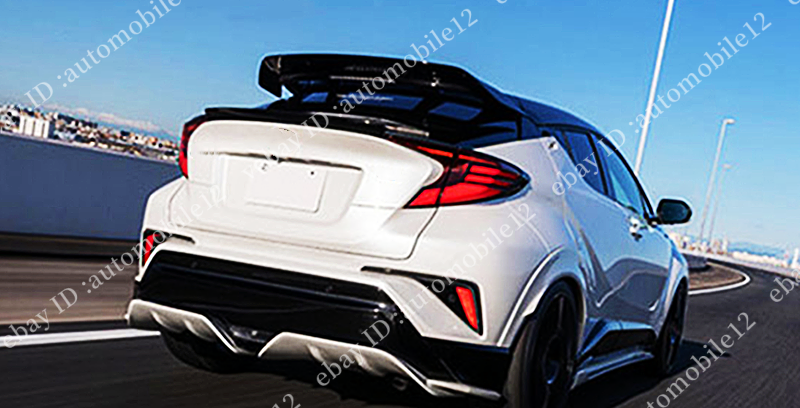 Unpainted Rear Bumper Lip Diffuser Spoiler Cover For Toyota C-HR CHR ...