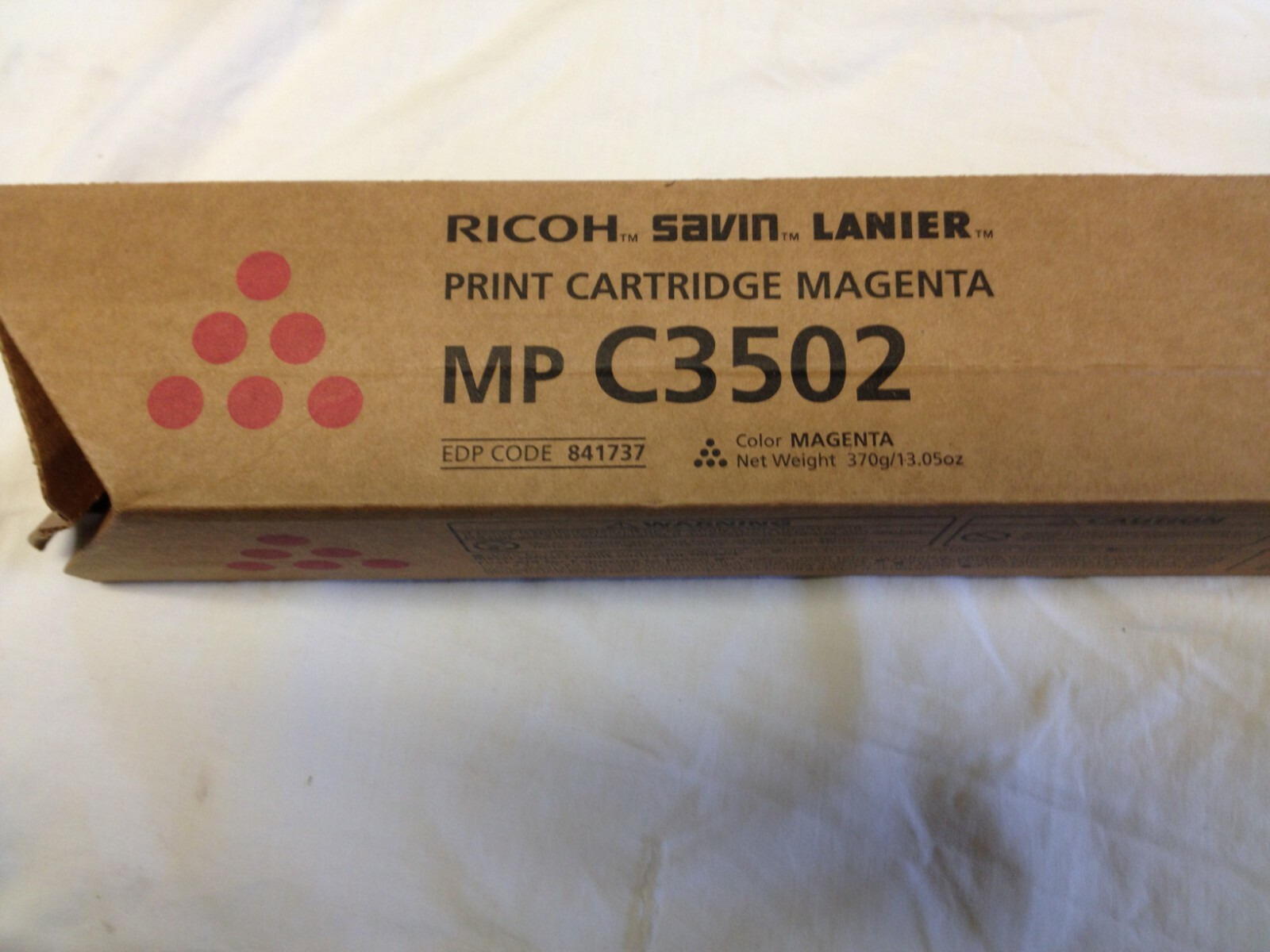 Genuine Ricoh copier color toner magenta 841737--- C3502 - OEM MPC 3500 ...