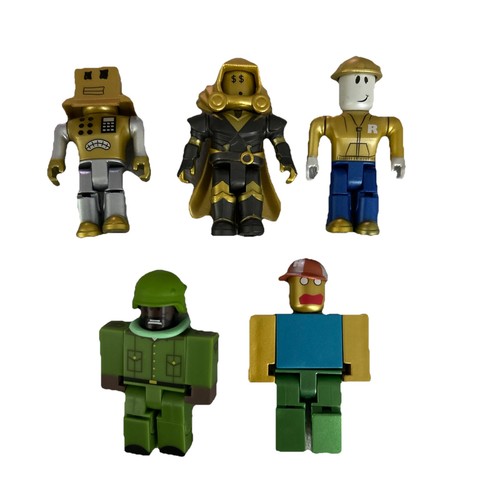 Robolox Gold Icon Collection & Classic Noob Figures Action Toy Lot 5 ...