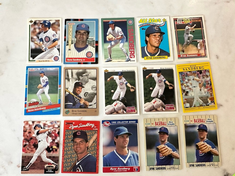 Ryne Sandberg Baseball Card Lot - 35 Cards | eBay