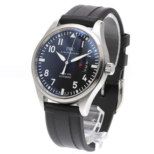 IWC SCHAFFHAUSEN PILOT WATCH MARK XVII IW326501 41mm SS Black Dial ...