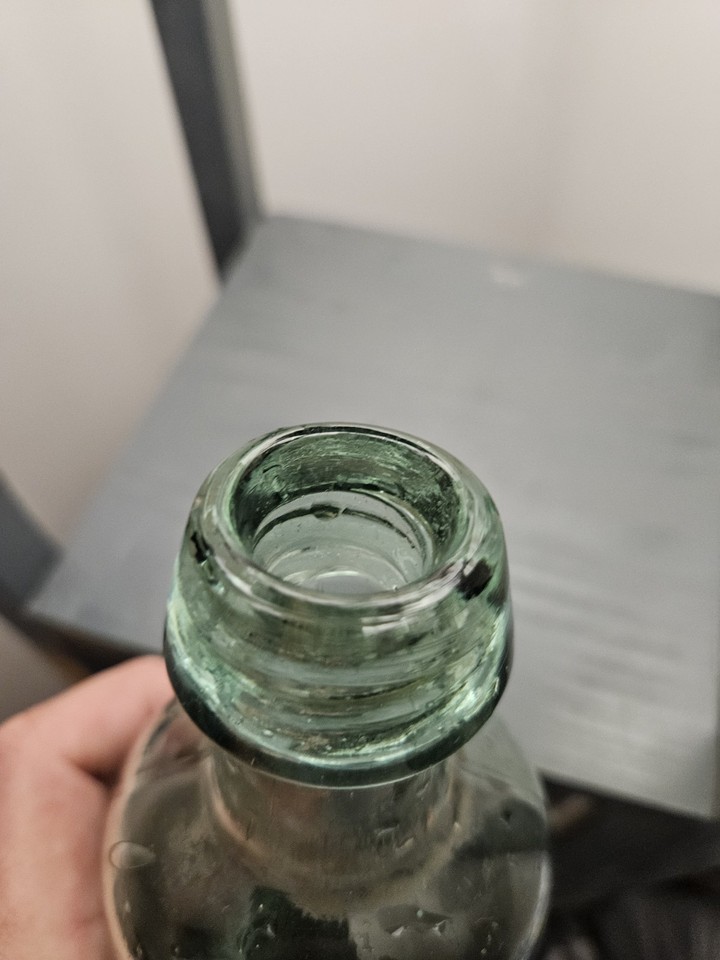 Huge rare Chisel lip CLAYTONS LTD CAFDIFF aqua antique bottle | eBay UK