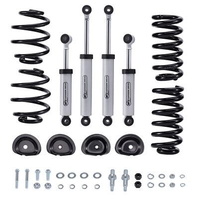 Front 3" Rear 5" Drop Spring Lowering Kit w/ Shocks for Chevrolet C10 ...