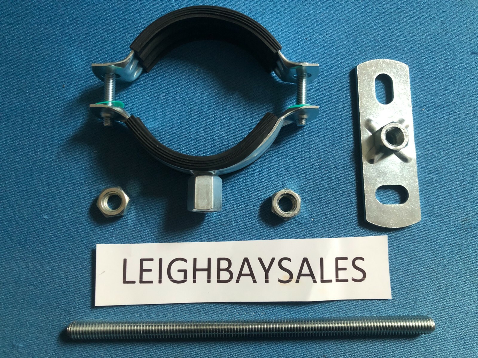 60mm boiler flue bracket clip support various threaded rod lengths 50mm ...