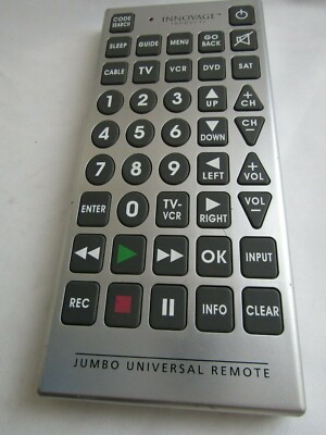Innovage JUMBO Universal Remote Control Large Buttons Innovage Products ...
