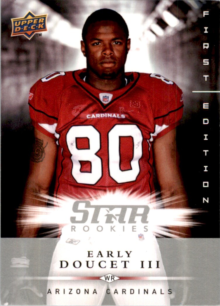 2008 Upper Deck First Edition Early Doucet Rookie Arizona Cardinals ...