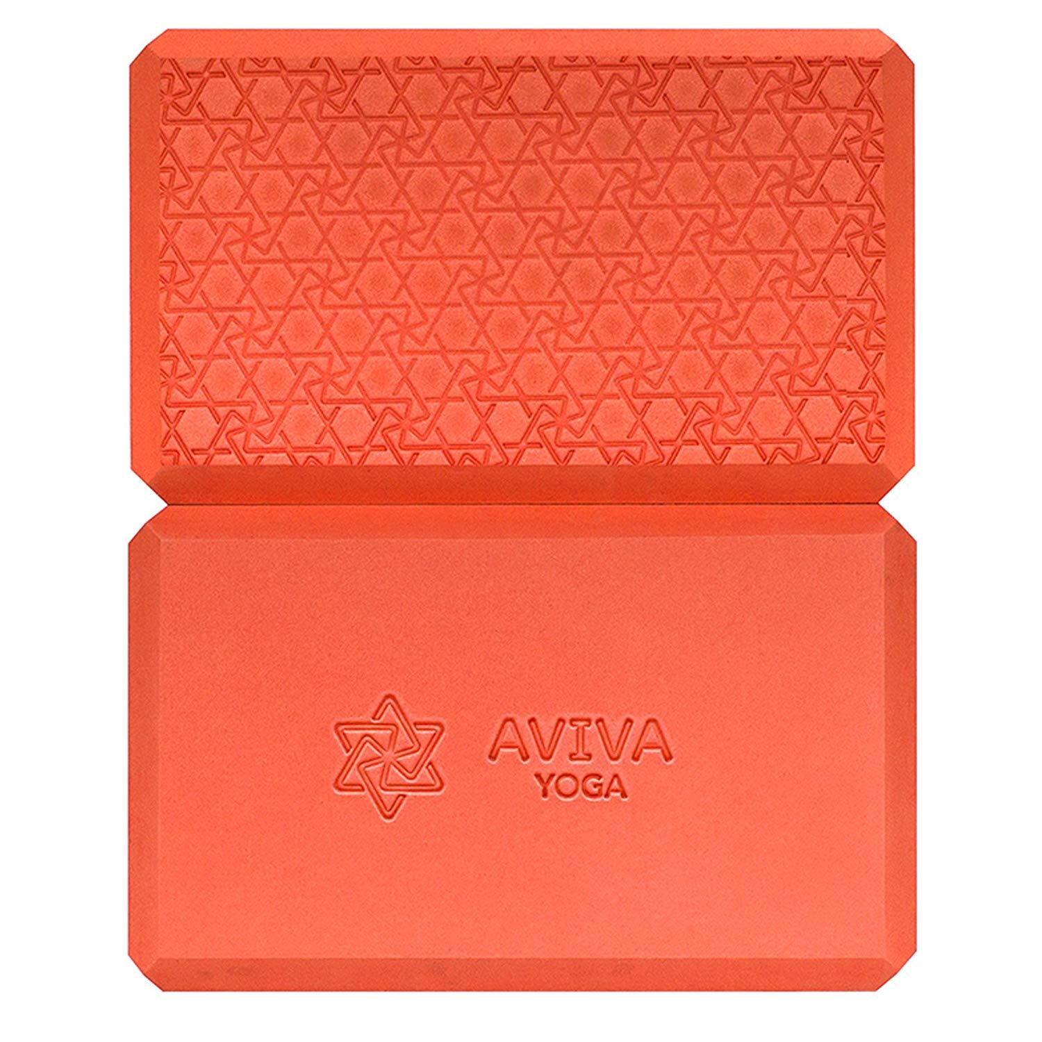AVIVA YOGA 9x6x4 Yoga Block Set - 2 High Density EVA Foam Blocks | eBay