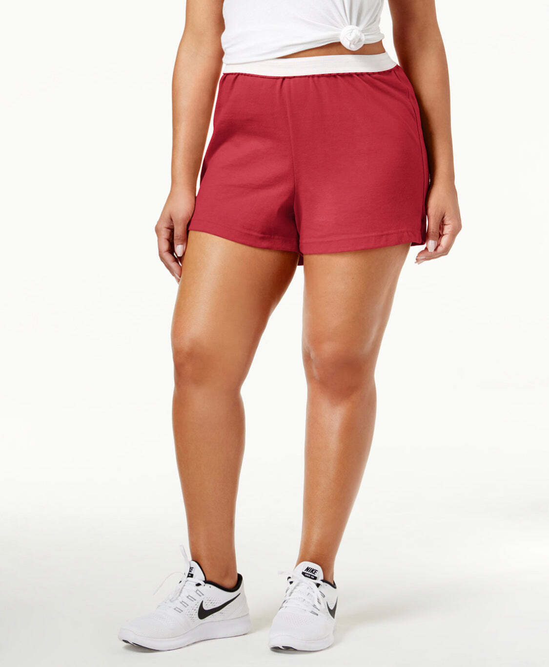 Soffe Curves Plus Size Active Shorts Red 2X NWT! $9.99 AUC | eBay