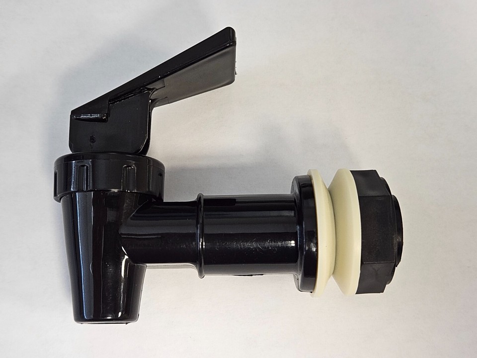 NEW Spigot Black Beverage Dispenser Plastic 3/4" Faucet Spout Tap ...