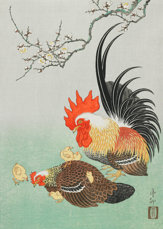 Japanese Rooster Art