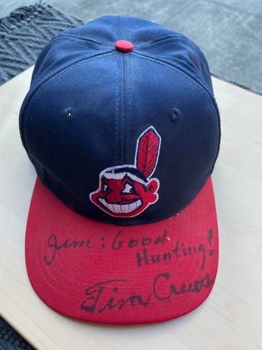 Tim Crews Auto Signed Official New MLB Cleveland Indians Hat | eBay