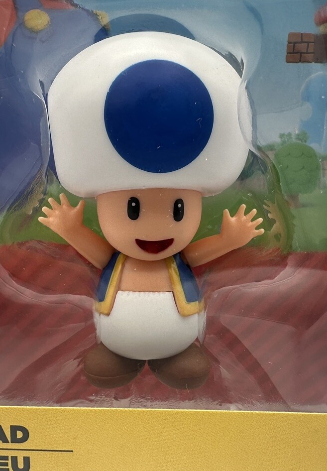Super Mario Blue Toad Jakks Nintendo 2.5” Brand New | eBay