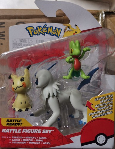 Pokemon Battle Action Figure Set TREECKO, MIMIKYU & ABSOL | eBay
