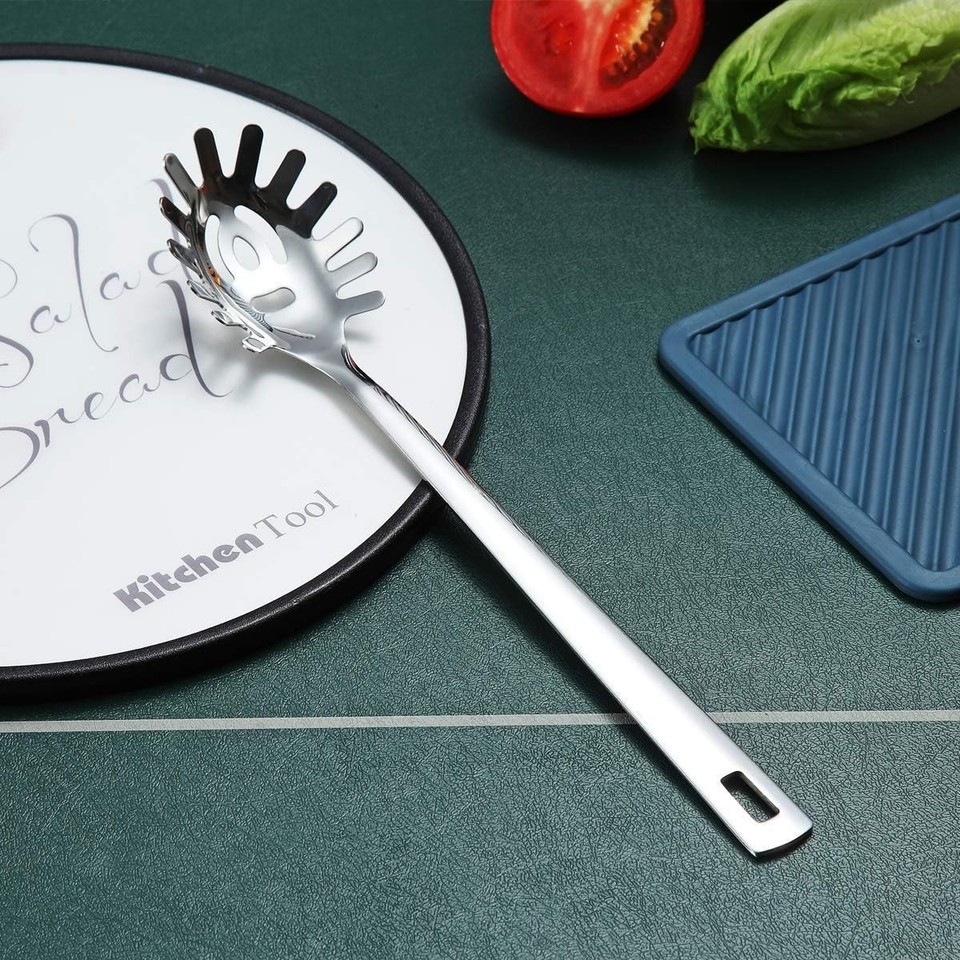 Spaghetti Spoon, Pasta Server, Stainless Steel Pasta Spoon, Pasta Fork ...