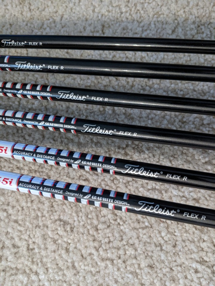 Titleist AP1 712 FORGED Iron Set 6 pcs (5-9) & AP2 PW. RH. R- Flex Tour ...