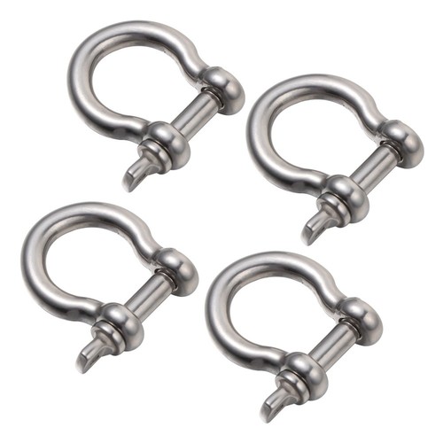 4Pcs D Shackle Very Small Mini Hook and Bow Buckle M4 New | eBay