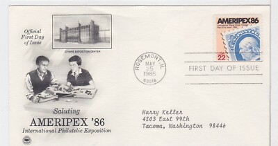 TurtlesTradingPost- AMERIPEX '86 Stamp Show 1985 #2145 FDC Artcraft ...