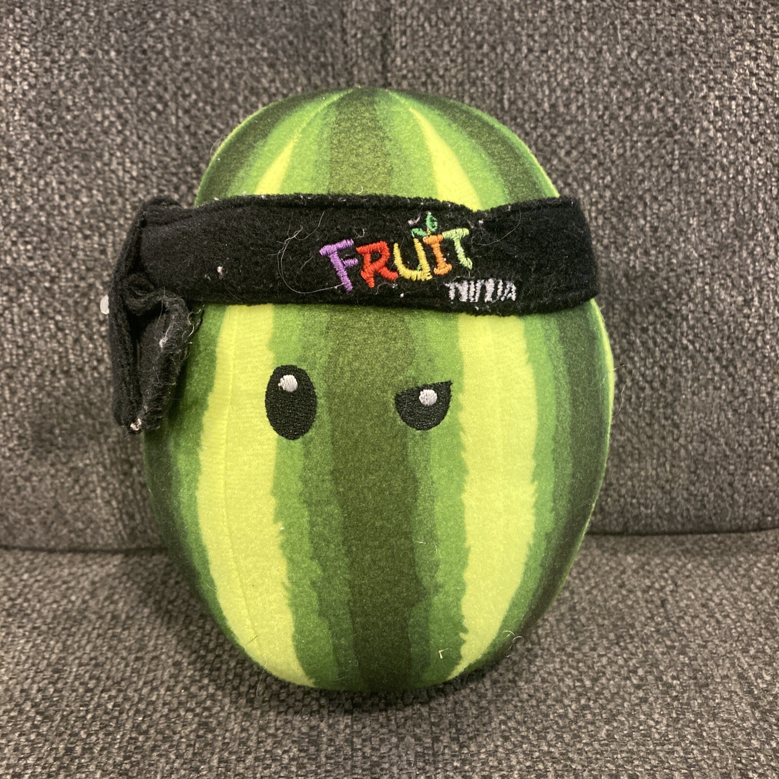 FRUIT NINJA WATERMELON Plush Melon Headband Sewn Eyes PLUSH STUFFED ...