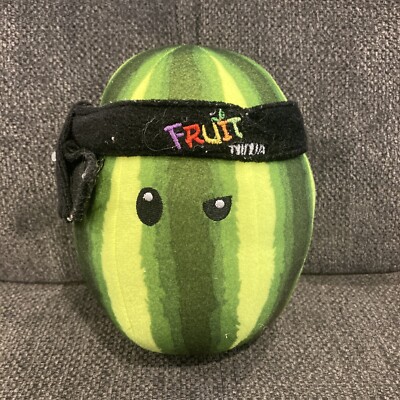 FRUIT NINJA WATERMELON Plush Melon Headband Sewn Eyes PLUSH STUFFED ...