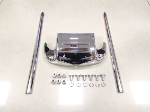 Chrome Front ABS Plastic Fender Tip w/ Spear Trim For Harley Electra ...