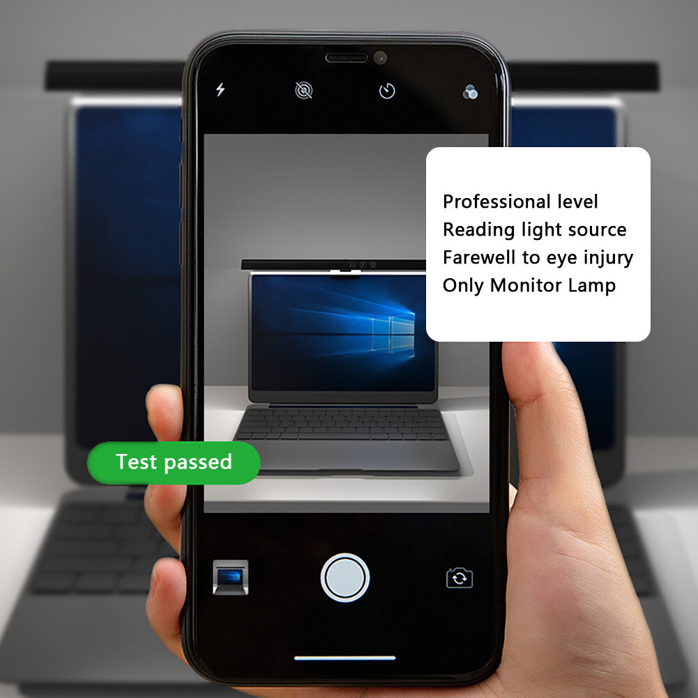 Stepless Adjustment USB Port LED Light Portable Touch Control Monitor ...