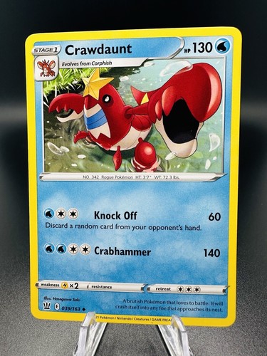 Pokemon TCG - Crawdaunt 39/163 - Battle Styles 2021 | eBay