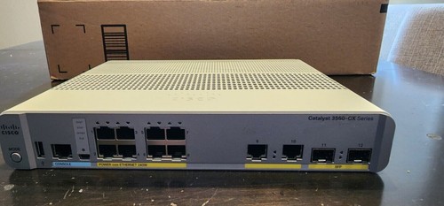 Cisco Catalyst 3560-CX WS-C3560CX-8PC-S 8 Port PoE+ 240W Managed ...