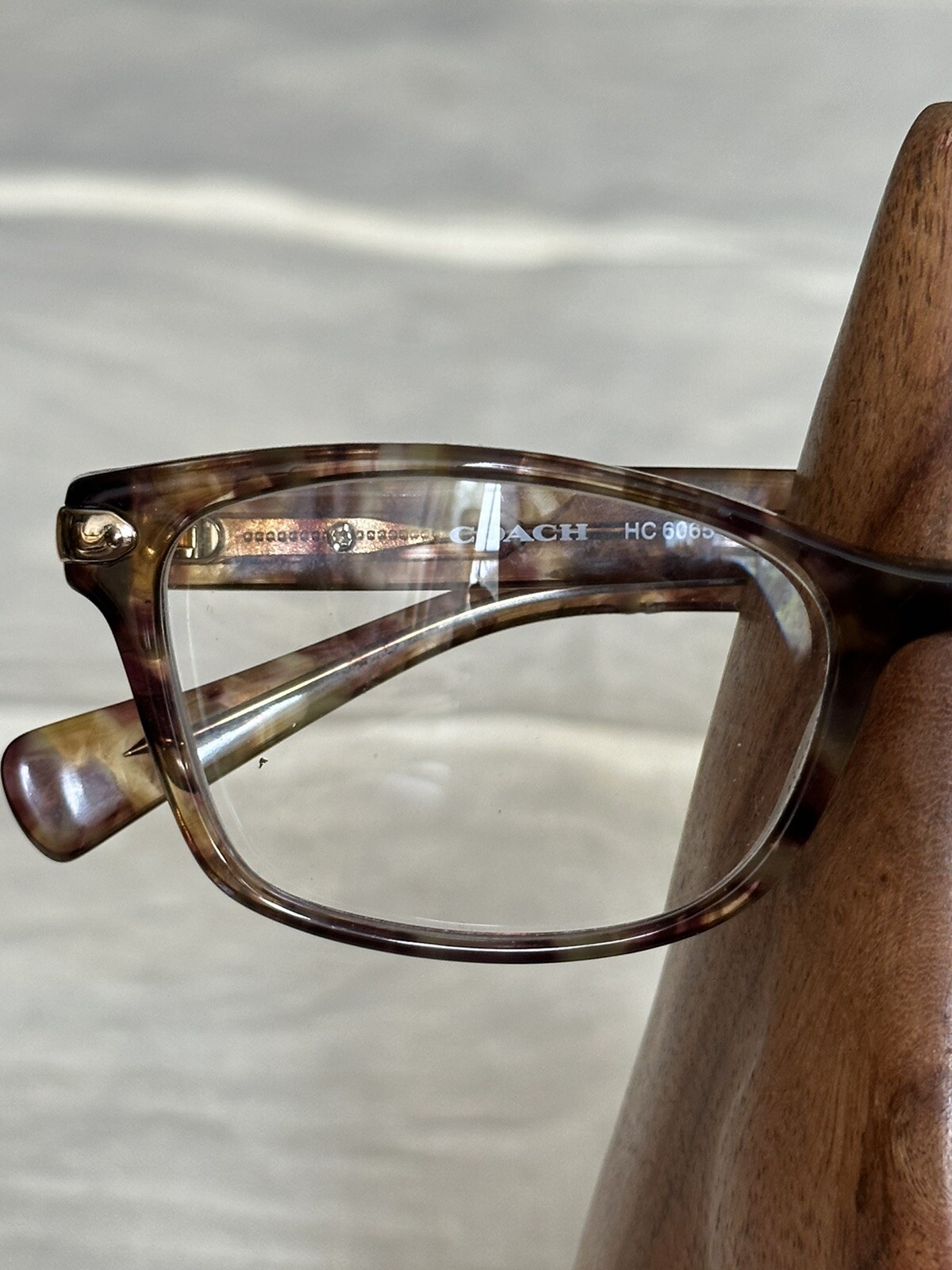 Coach HC 6065 5287 Confetti Light Brown Eyeglasses Frames Full Rim 49 ...