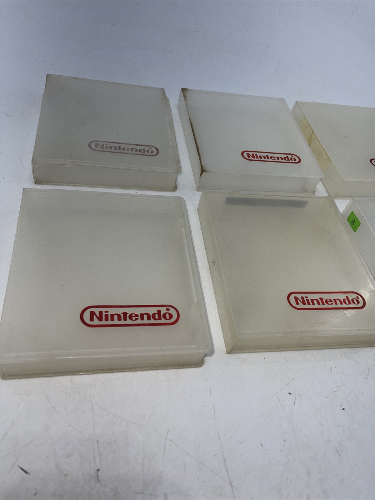 Lot of 6 Nintendo NES Clear Plastic OEM Hard Clamshell Cartridge Cases ...