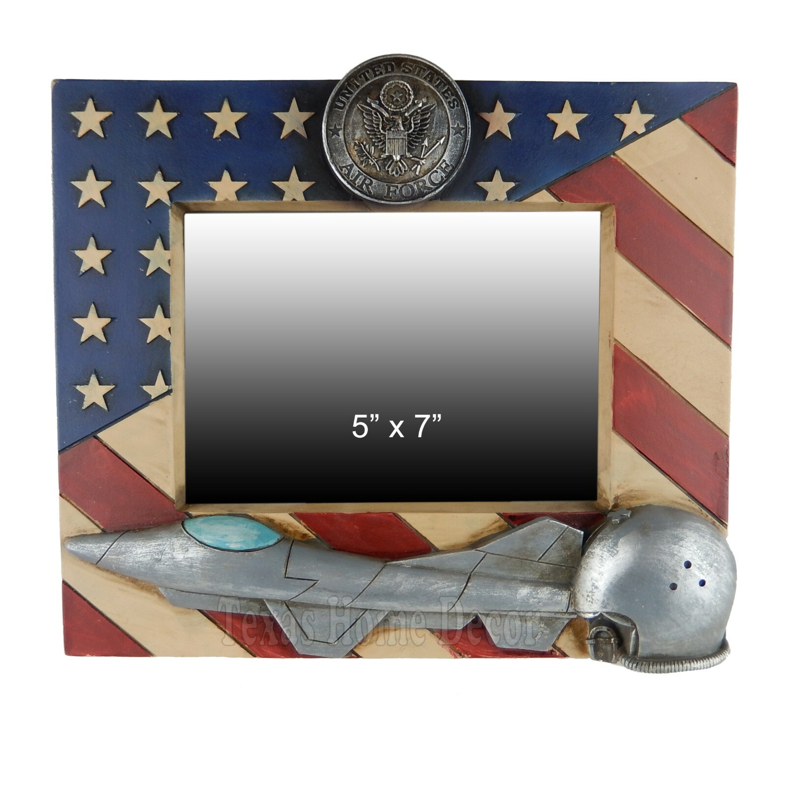 United States Air Force Picture Frame 5 x 7" US Flag Military Tabletop ...