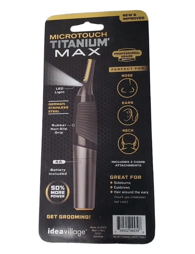MicroTouch Titanium Max Micro-Precision Trimmer For The Ultimate Groom ...