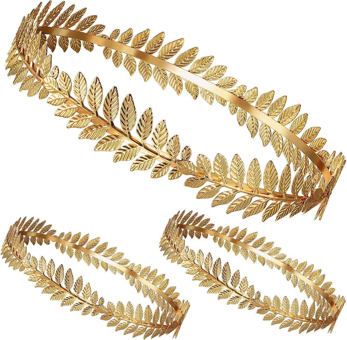 Golden Roman Leaf Crown Greek Gold Leaf Crown Fancydress.com