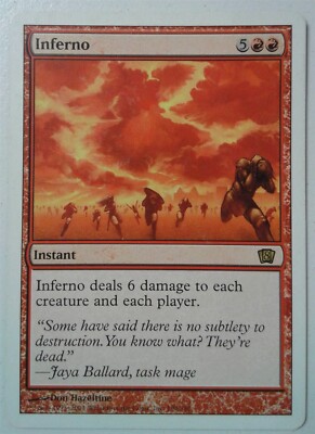 Inferno *Rare* Magic MtG x1 Eighth 8th Edition MP | eBay