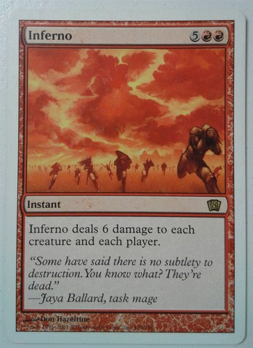 Inferno *Rare* Magic MtG x1 Eighth 8th Edition MP | eBay