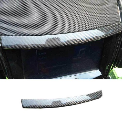 Dry Carbon Fiber Central Console Navigation Trim Strip For Cadillac ATS ...