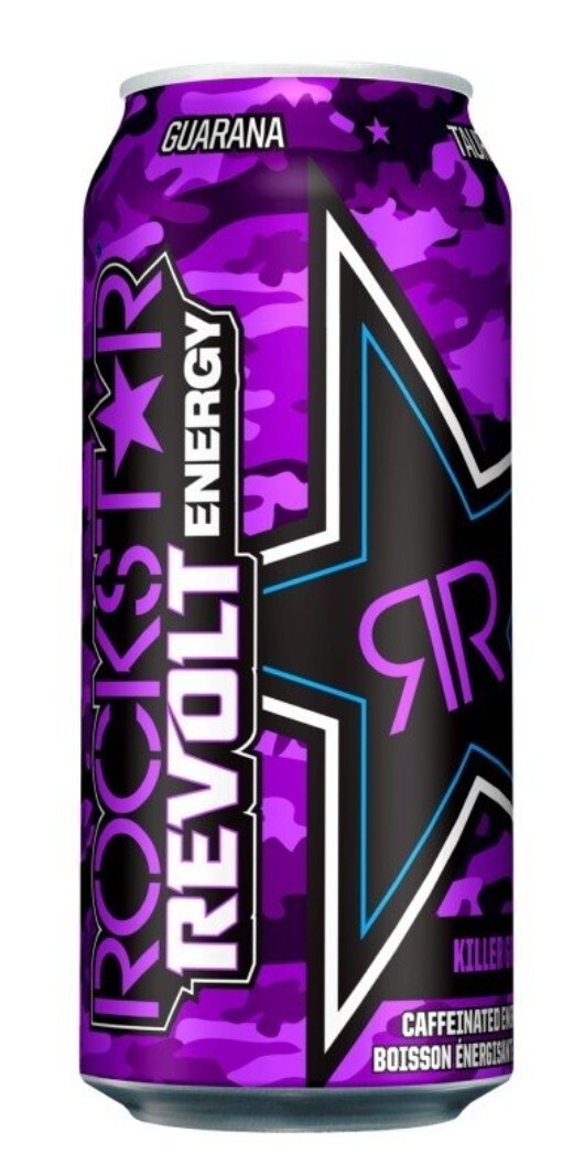 6 Cans Of Rockstar Revolt Grape Energy Drink 16 oz Each -Free Shipping ...