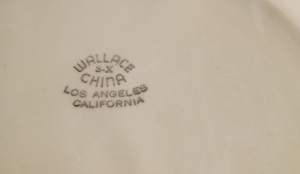 WALLACE DESERT WARE CALI made Restaurant qual 2PC GRILL PLATES 9-5/8 ...