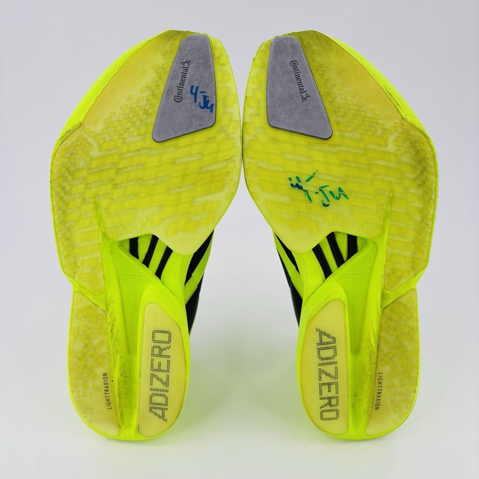 Mens 8 Adidas Adizero Adios Pro 4 Lucid Lemon Neon Yellow/Green Black ...