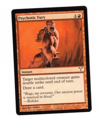 MTG 4X ** PSYCHOTIC FURY ** X4 Dissension | eBay