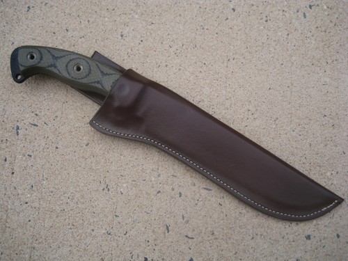 BUSSE Combat 2G Ergo Battle Mistress Knife Custom Molded Leather Sheath ...